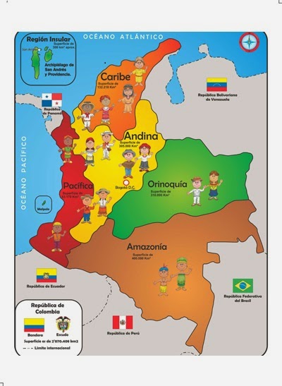 Regiones Culturales de Colombia: Regiones Culturales en Colombia