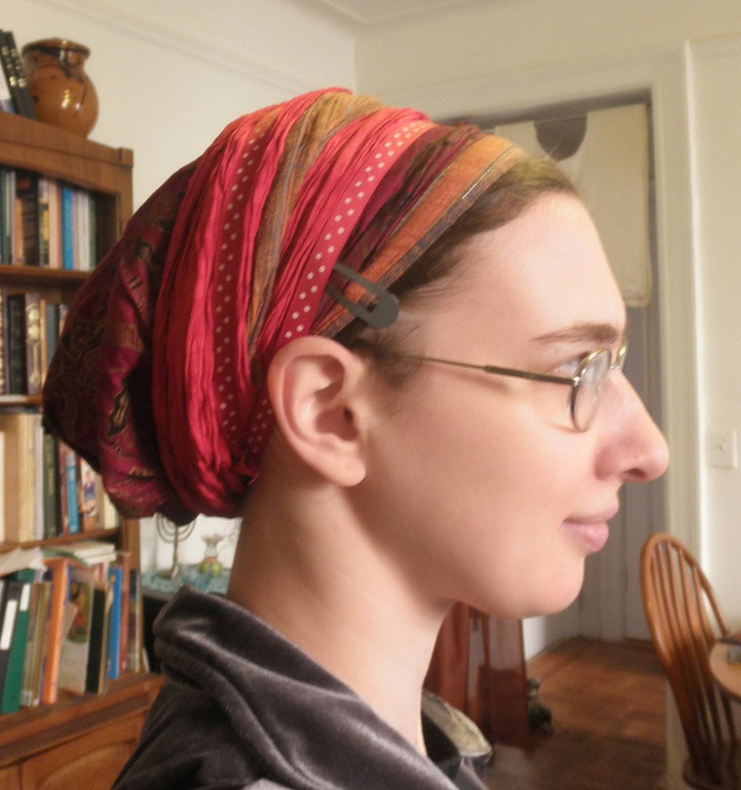 How to Cover: A Head-Covering Blog: Variations in Red: What I Wore