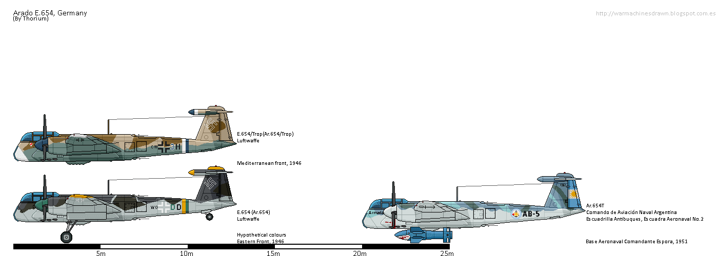 War Machines Drawn: Arado E.654 "Skorpion"