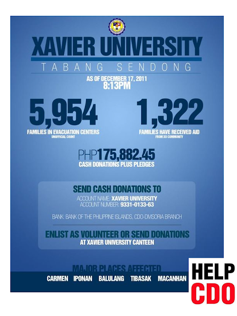 A Jesuit School: Xavier University initiates help to flood victims in ...