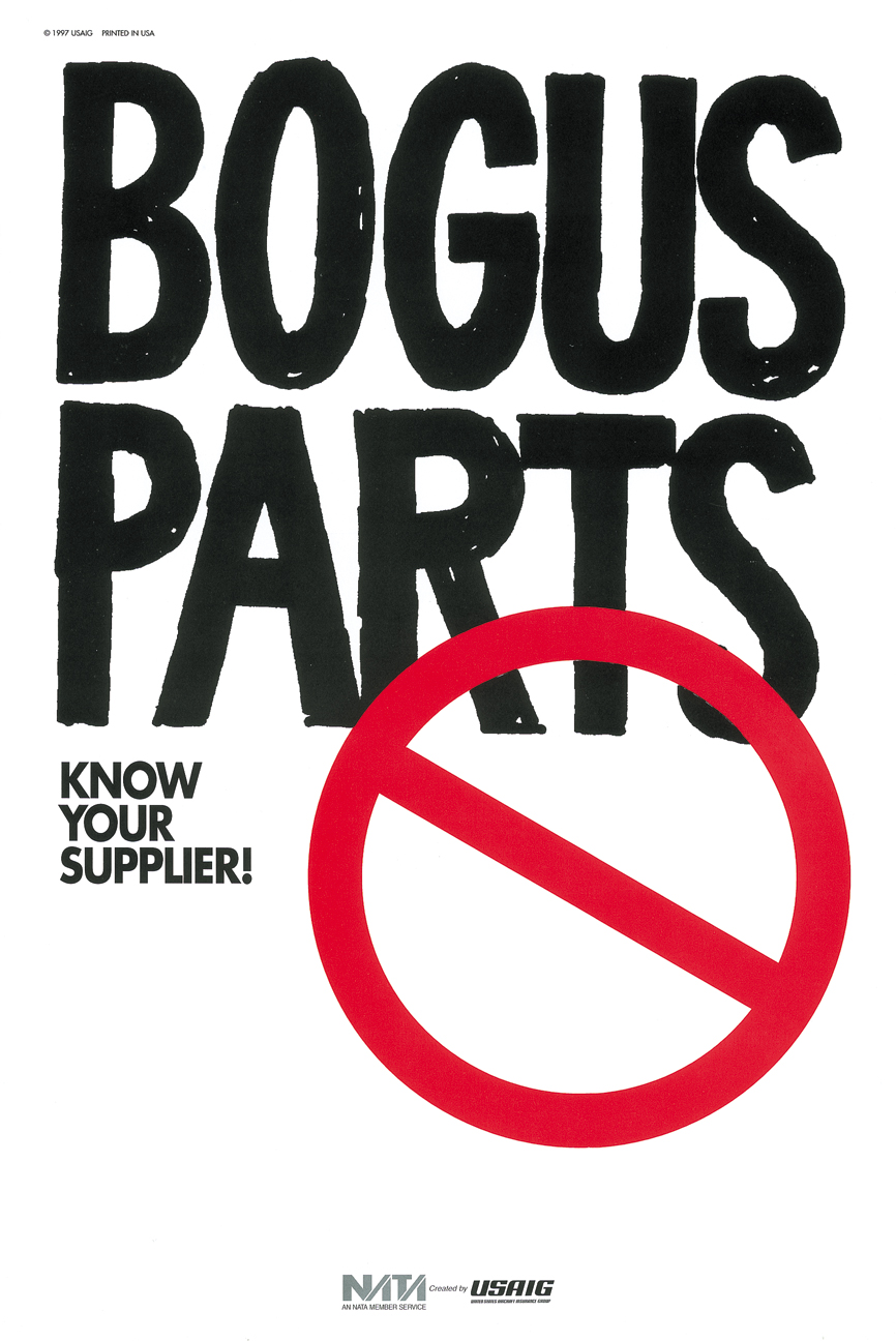 Bogus parts: a aviação ameaçada pela falsificação