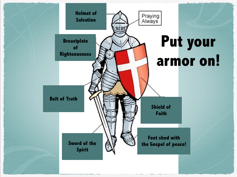 Morning Sonshine with Melodious Echo: Day 180 - Putting on the Armor!