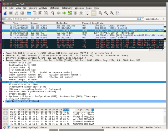 Melihat isi Transmission Control Protocol (TCP) menggunakan Wireshark ...
