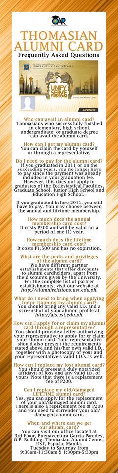 How To Apply For UST Alumni Card and its Perks and Privileges (updated ...
