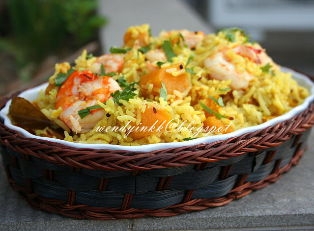 Table for 2.... or more: Pumpkin Prawn Pilaf - Pumpkin #3