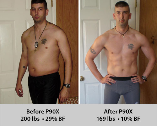 Before And After Weight Loss Male P90x