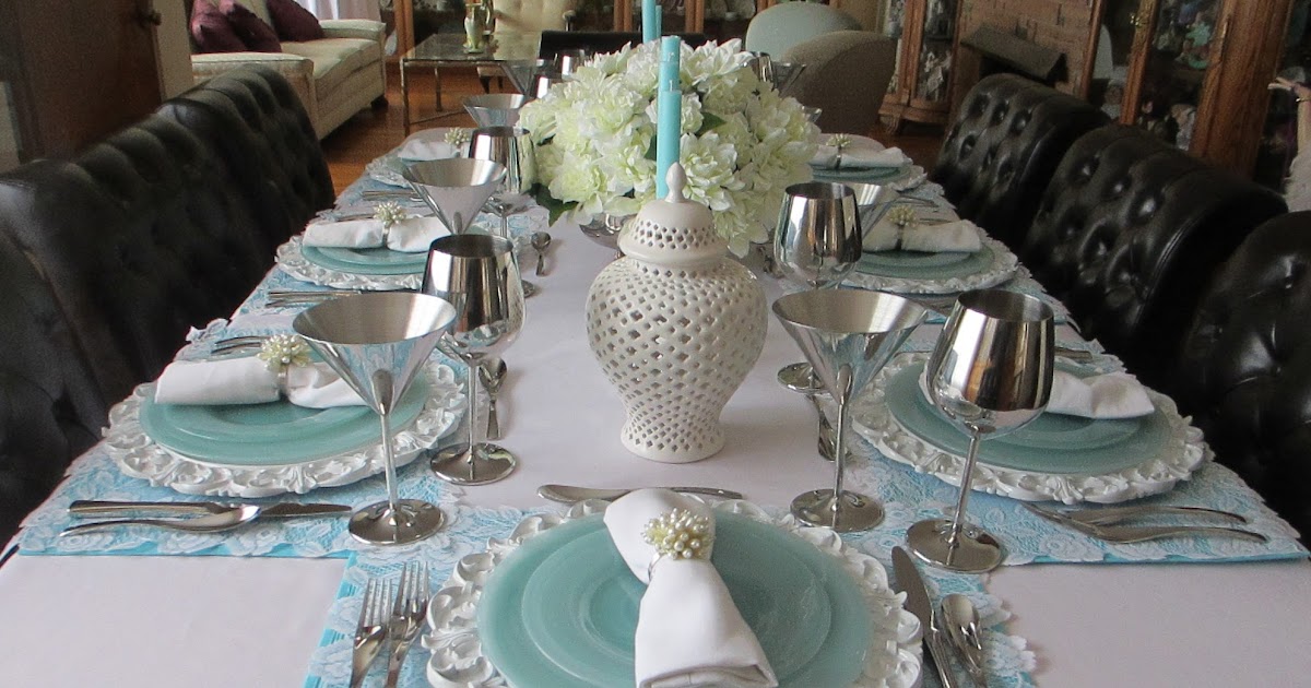 The Welcomed Guest: Soft Blue and White Tablescape