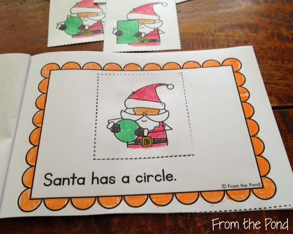 Santa Shapes Reader - Christmas and 2D Shapes | From the Pond