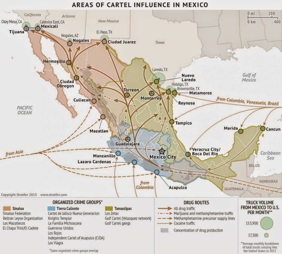 cartel maps spanning five years including 2015 ~ Borderland Beat