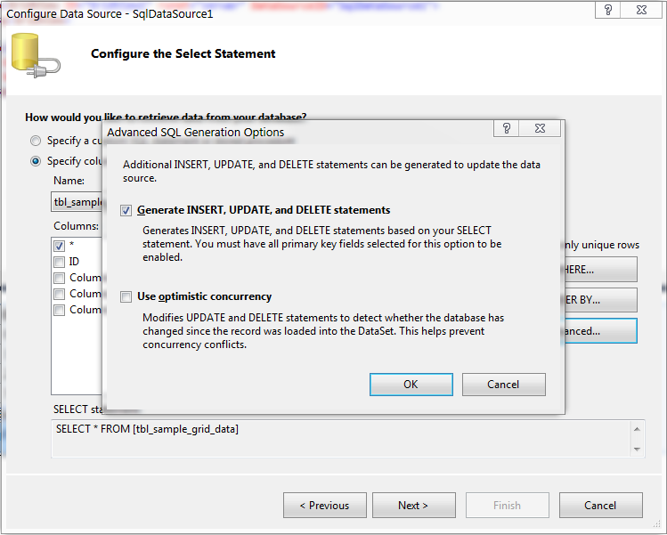 Purvi's Blog: Gridview SQL dataSource Purvi's Blog: Gridview SQL dataSource