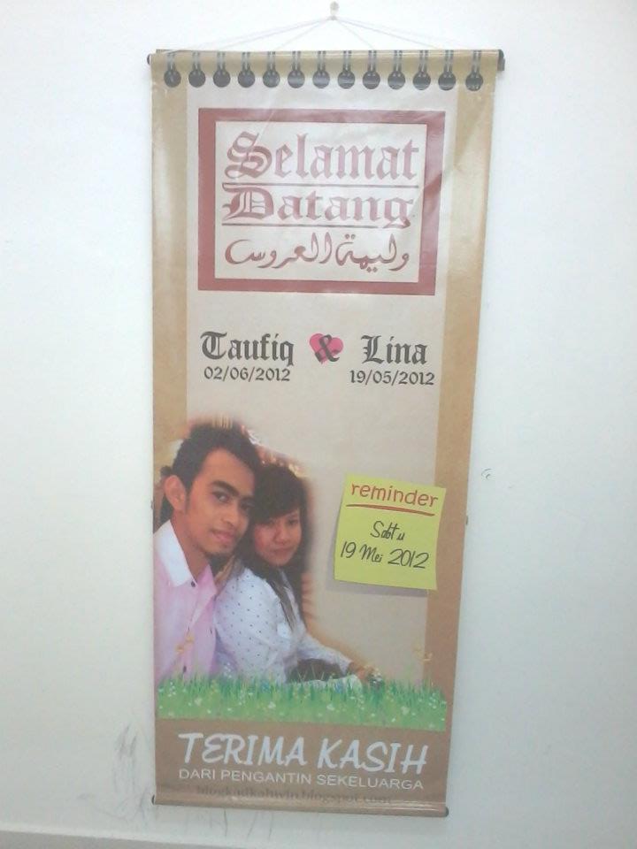 Blog Kad Kahwin: Bunting Dan Banner Kahwin 09 : Contoh dah siap