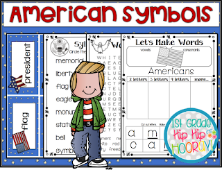 1st Grade Hip Hip Hooray!: American Symbols