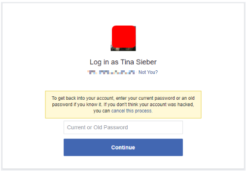 How to update my facebook login information - wineopl