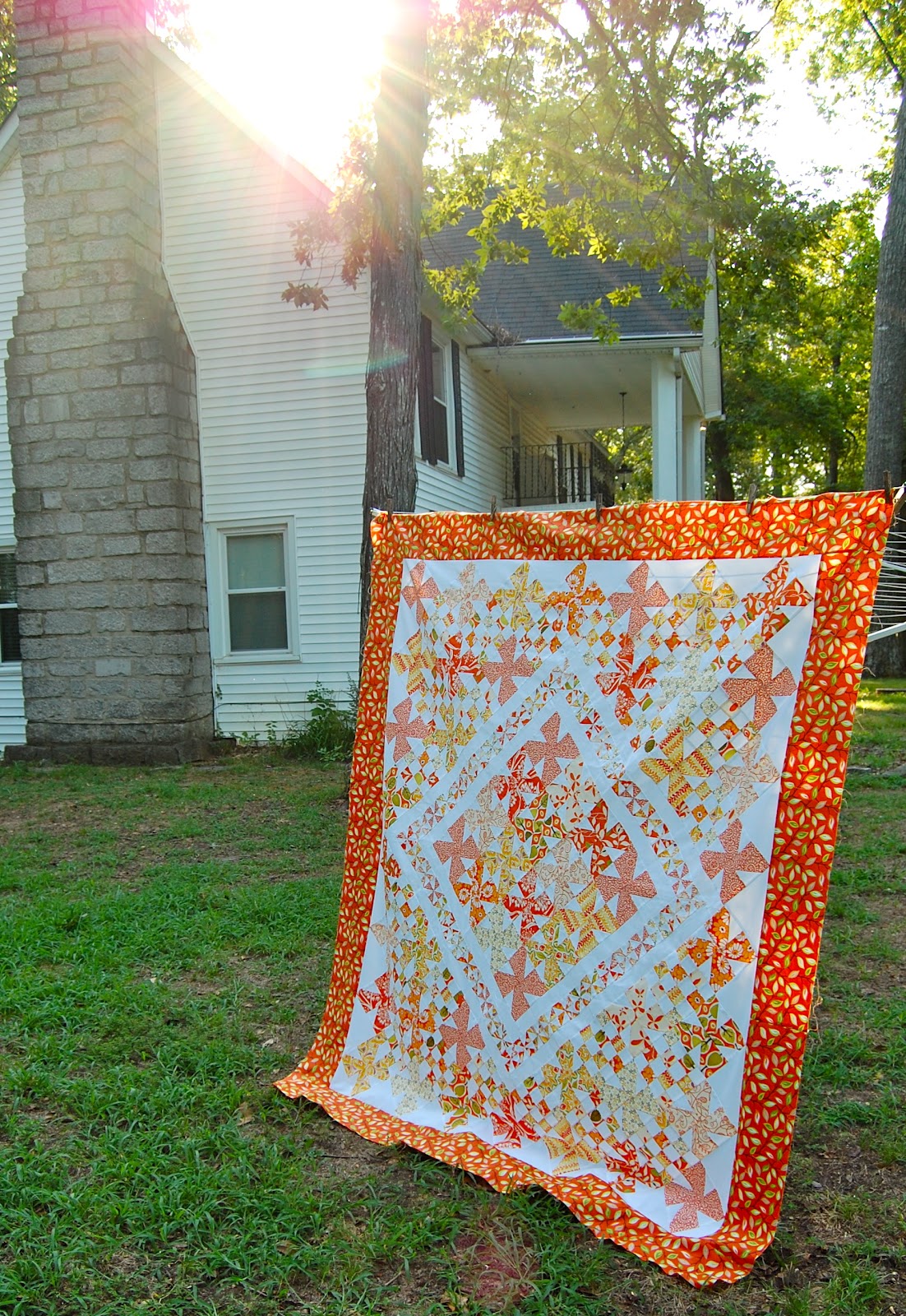 Confessions of a Fabric Addict: Can I Get A Whoop Whoop? Orange You Glad!!