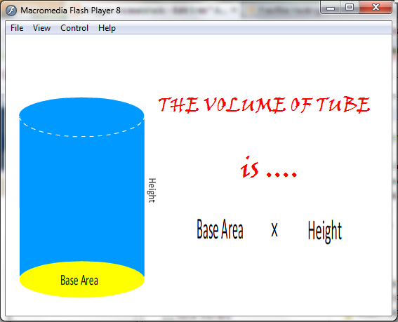 ANIMASI RUMUS VOLUME BANGUN RUANG PRISMA (DALAM HAL INI TABUNG ...