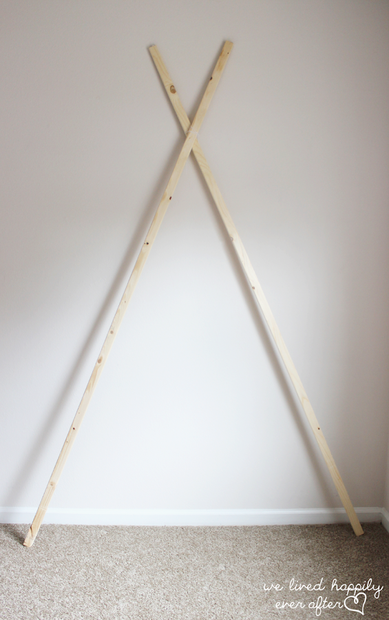 DIY No Sew Teepee for under $30 | We Lived Happily Ever After