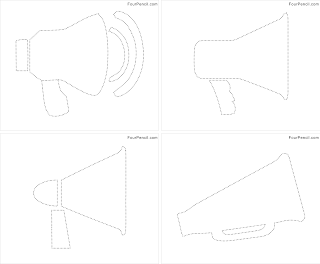 Four Dotted: Free printable Shout dotted drawing worksheet/activity for ...