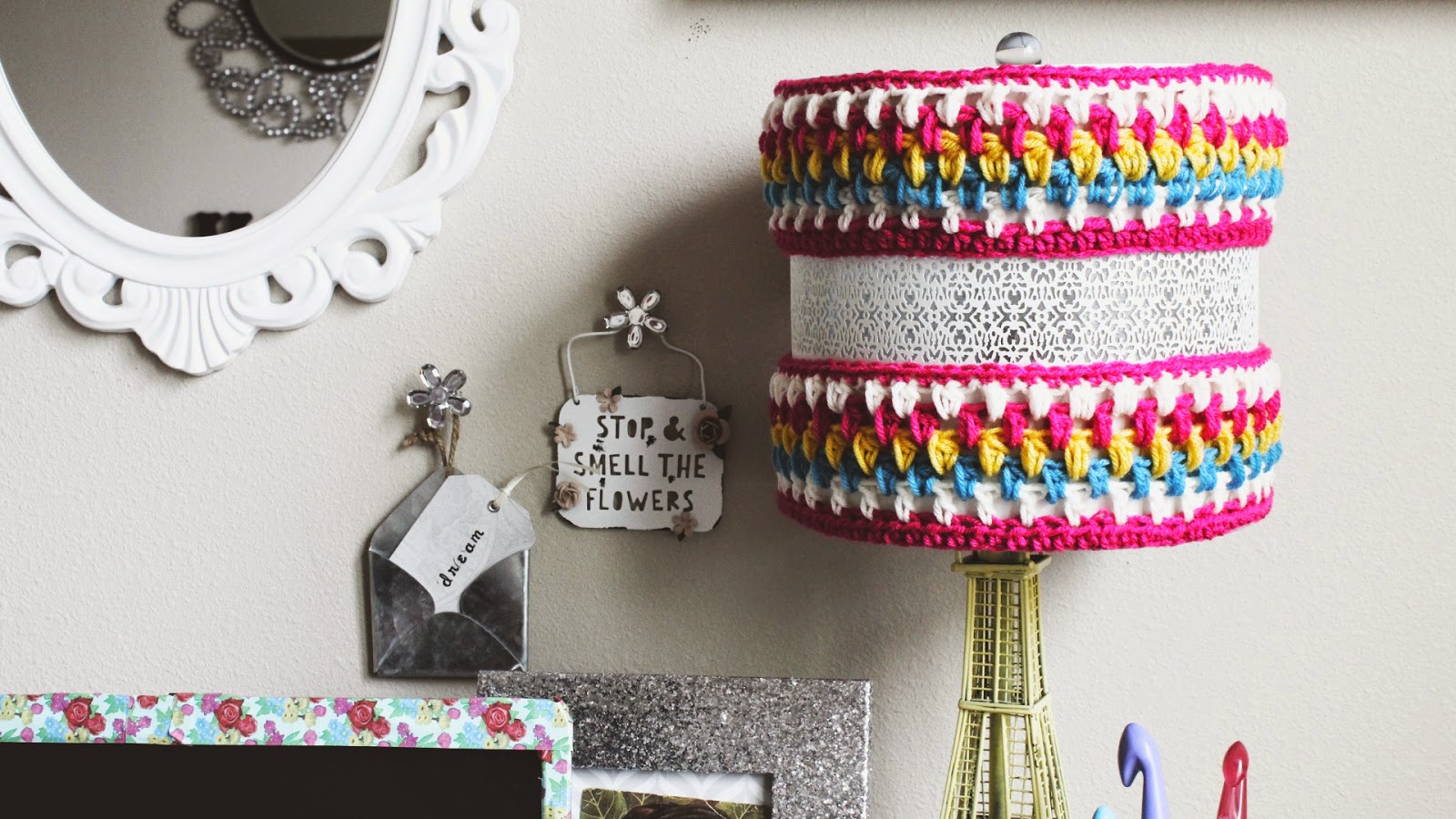 the dream crochet blog.: DIY: How To Make This Crocheted Lamp Cozy ...