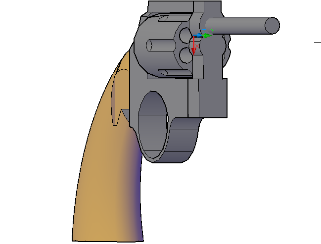 CAD designing: How to make a 3D revolver in autoCAD 2010