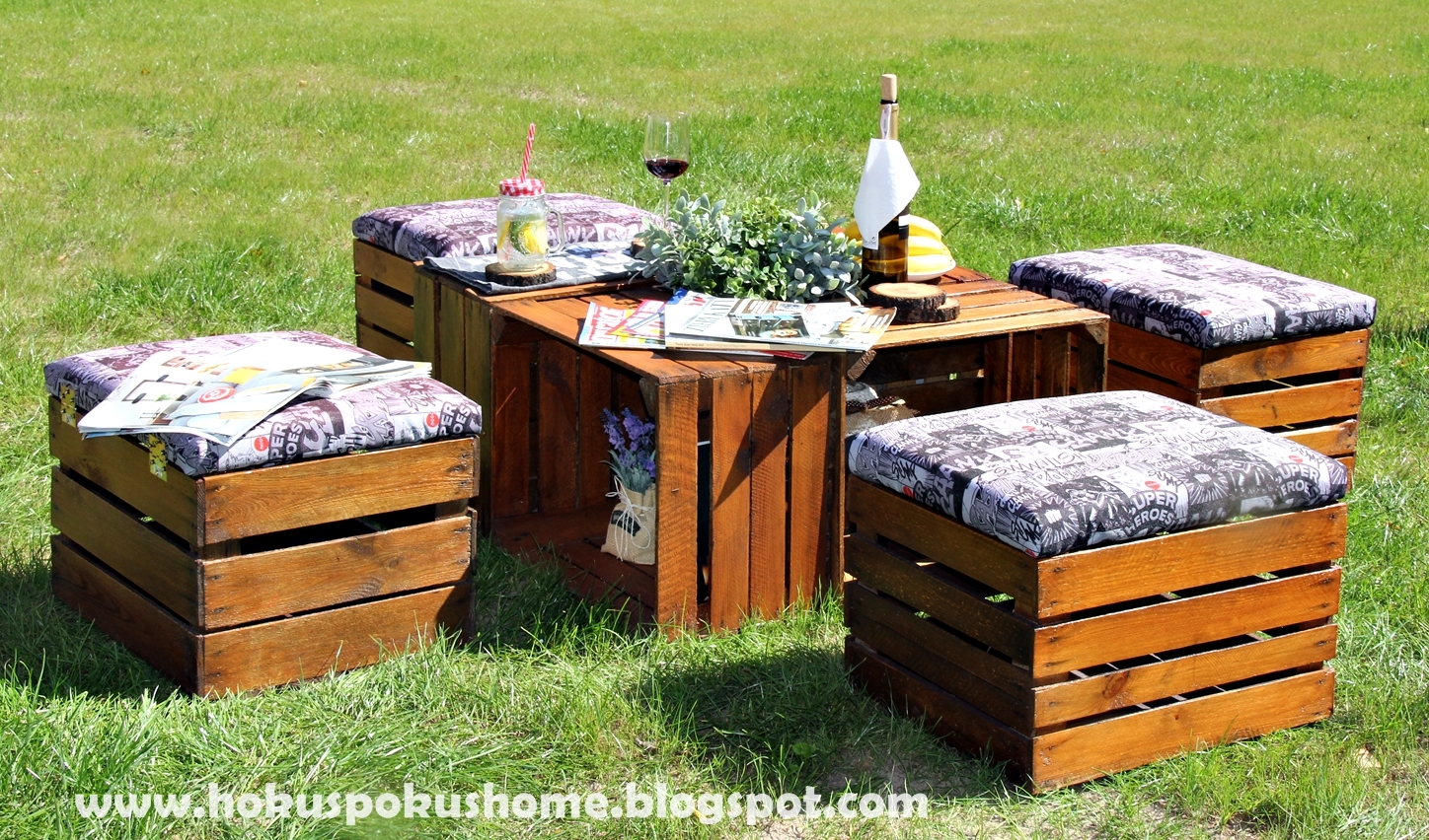 Hokus Pokus Home: MEBLE DIY ZE SKRZYNEK I PALET po mojemu. Takich ...