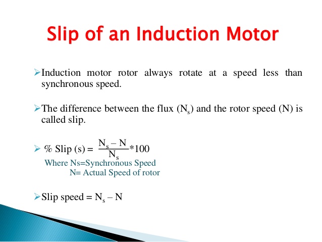 What is slip in an induction motor? ~ ELECTRICAL KNOWLEDGE