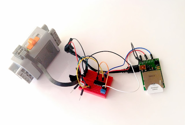 IMP + LEGO: Project 1 - Lego IR transmitter with Electric Imp