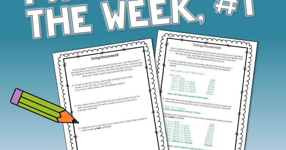 Problem of the Week, # 1