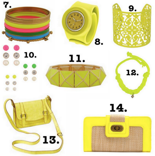 Neon Accessories under $20! - Lil bits of Chic