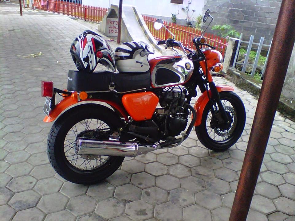 Modifikasi CB Dream Modif Orange Colour . | inspiration all motor ...
