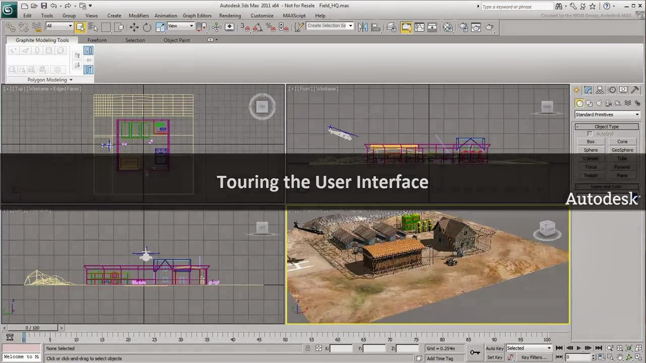 Video tutorial: Touring the User Interface | 3Ds Max Tutorials