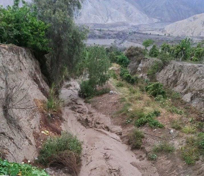 LunahuanaWeb: Huayco de moderada intensidad en Jita y Jacaya