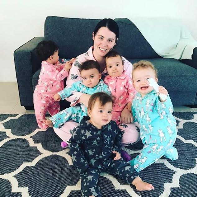 Check out beautiful photos of a mother & her adorable quintuplets