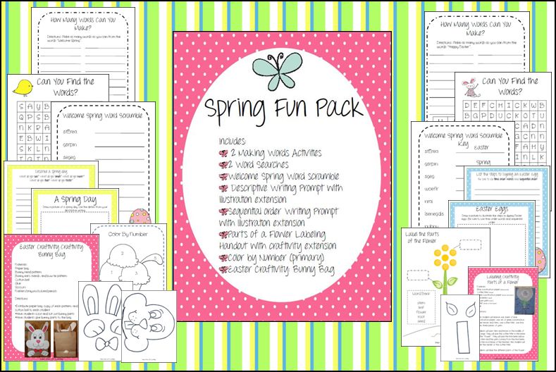Daisy Days for Learning: April Fun Pack is COMPLETE! and an Easter Sale!