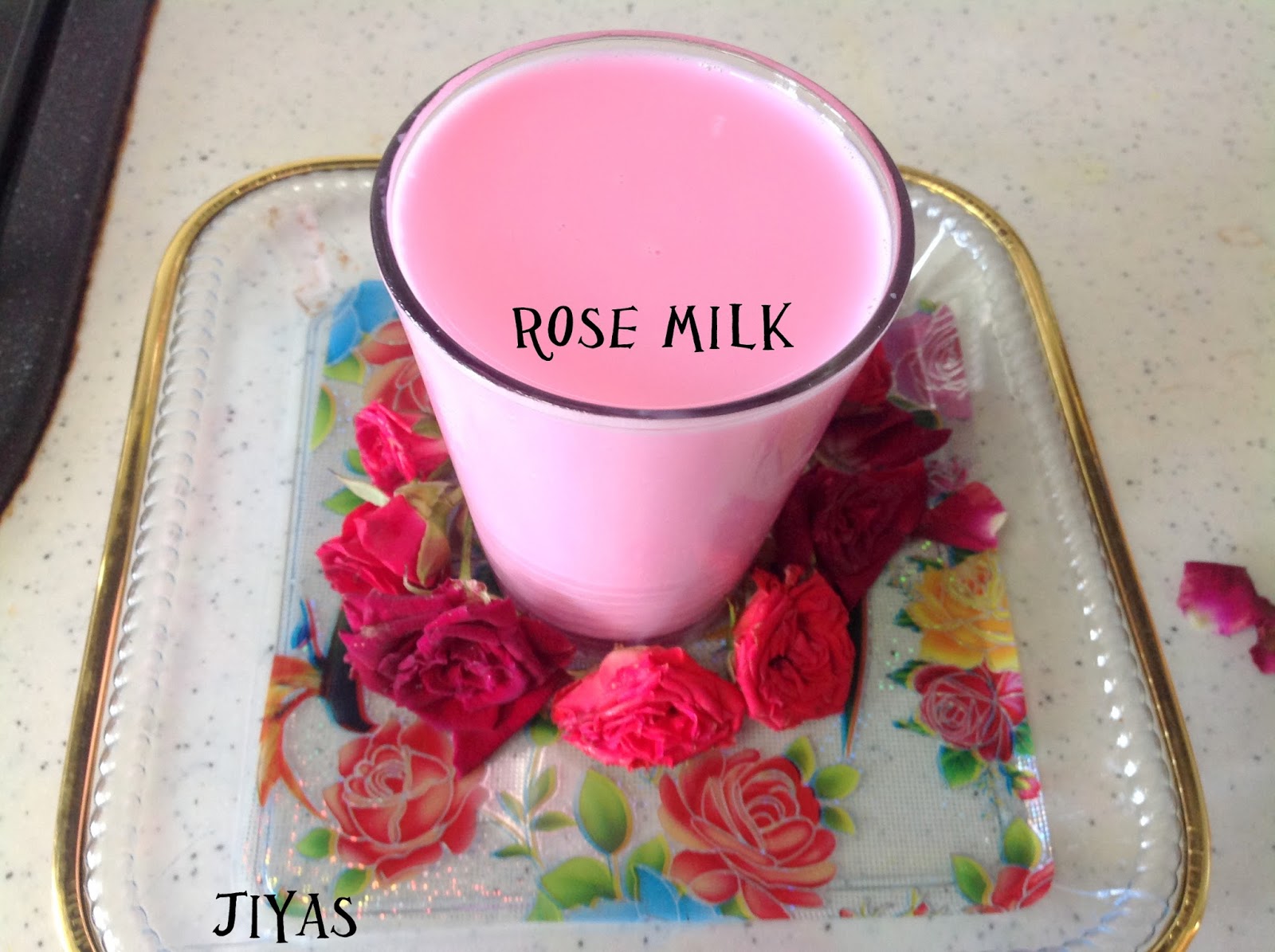 Jiya's Delicacy: Rose syrup / Rose Milk