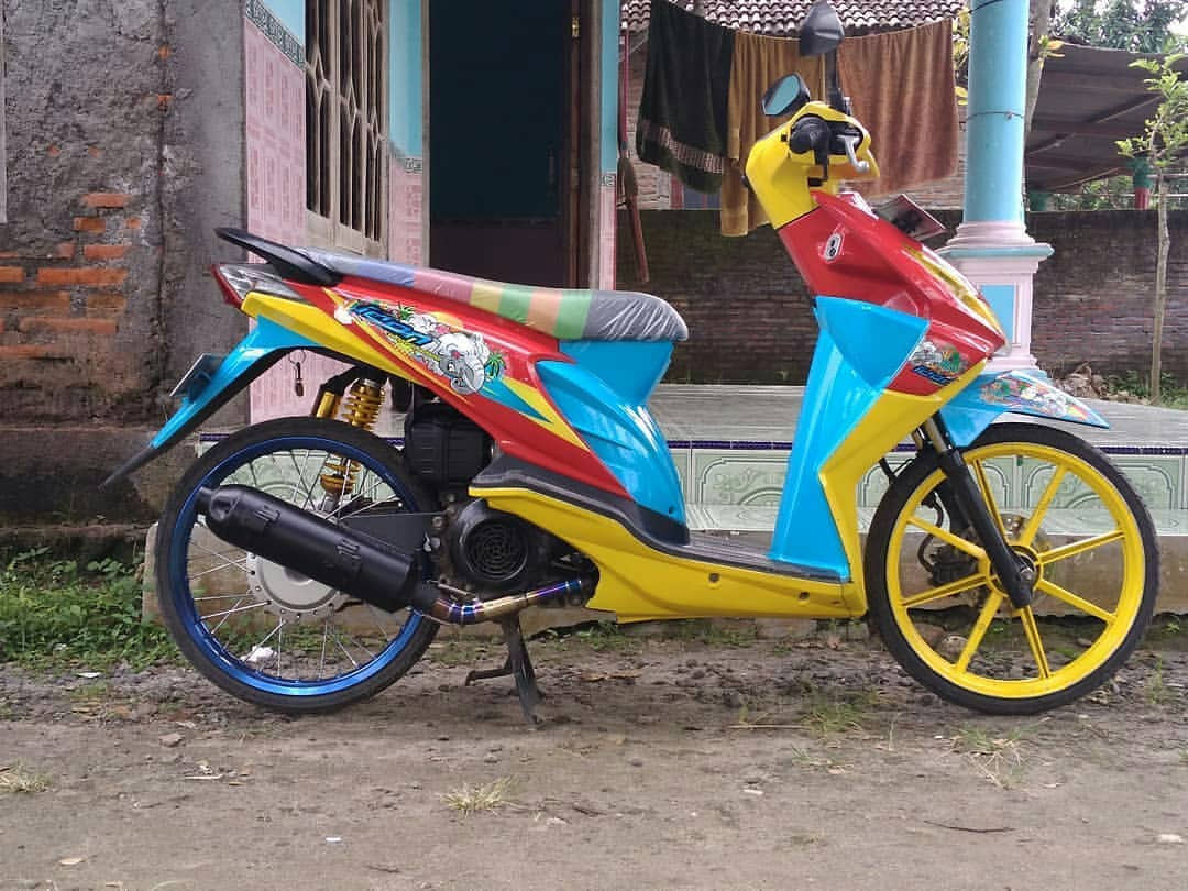 80 Foto Modifikasi Motor Beat Karbu Simple & Extream
