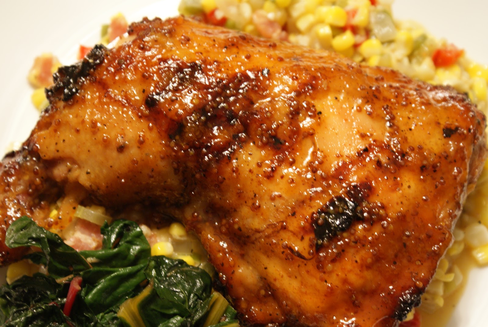 37 Cooks: SYM Spicy Glazed Chicken and SYM Maque Choux by Wooux