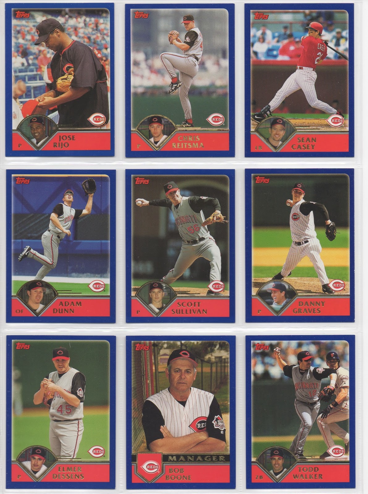 Cincinnati Reds Baseball Card Collector: 2003 Topps Cincinnati Reds ...