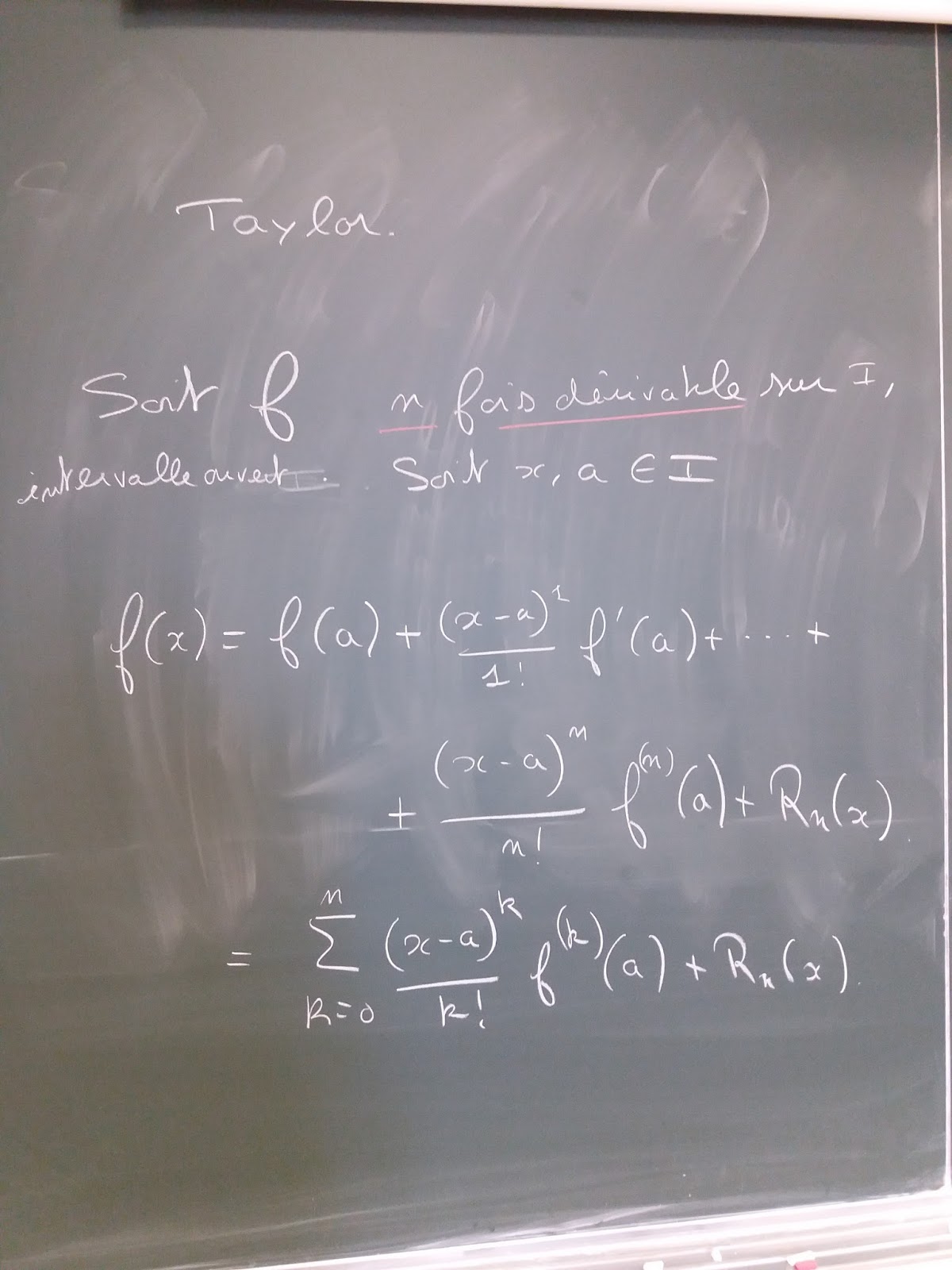 La math-à-outils: FormuleS de Taylor