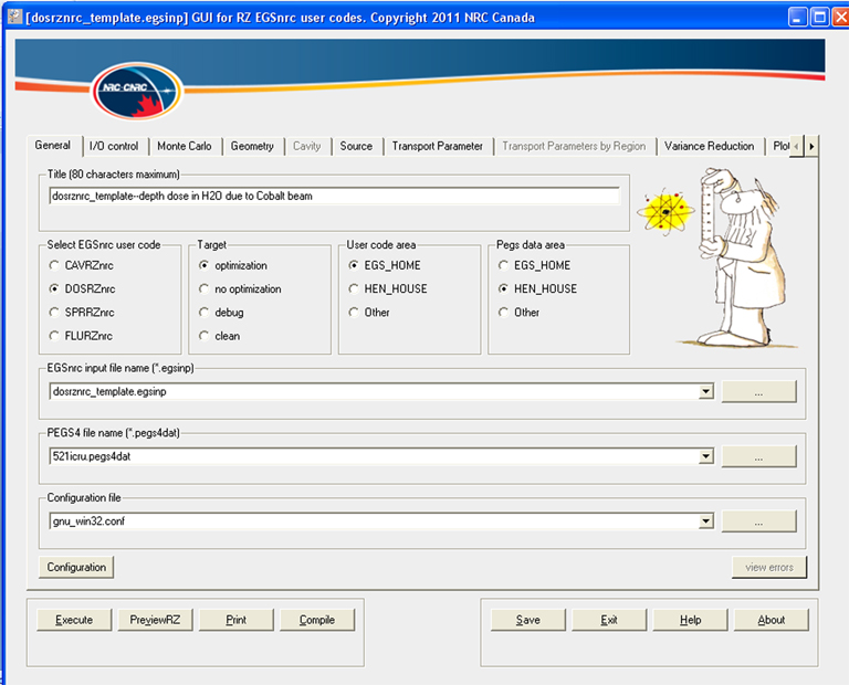 Cara Menggunakan Software Monte Carlo EGSnrc InputRZ (egs_inprz ...