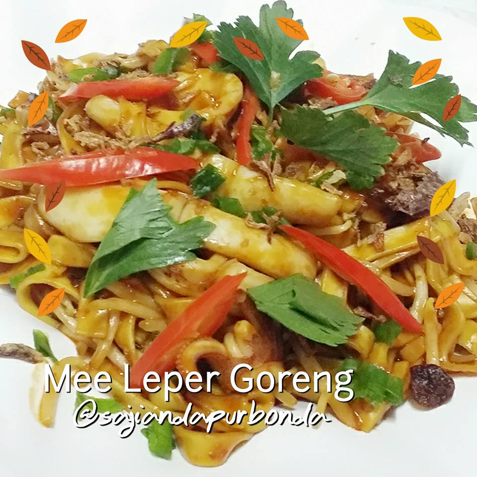 Variasi Mee Leper Goreng (Pedas dan Kicap)