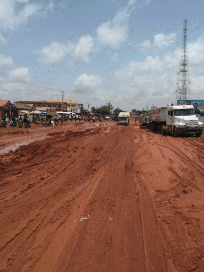 PHOTONEWS: Decay State of Federal Government Road in Ekpoma, Edo State