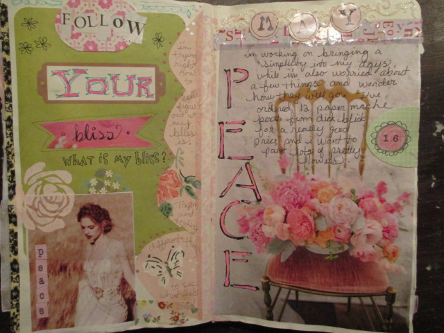 The Painted Flower: more visual journal pages...