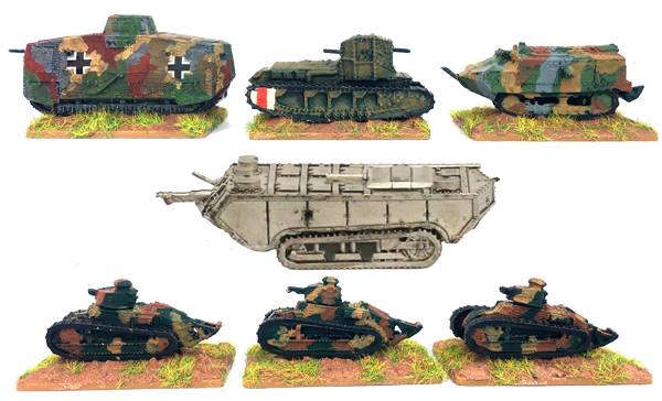 10mm Wargaming: Five New WWI Tanks from Kallistra
