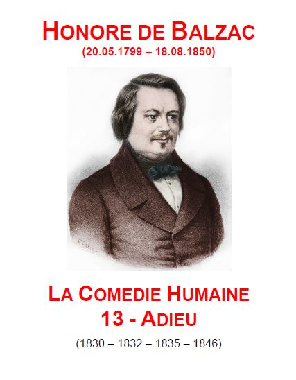 Bienvenue chez Sab: Honoré de Balzac : Adieu ! [Comédie Humaine]