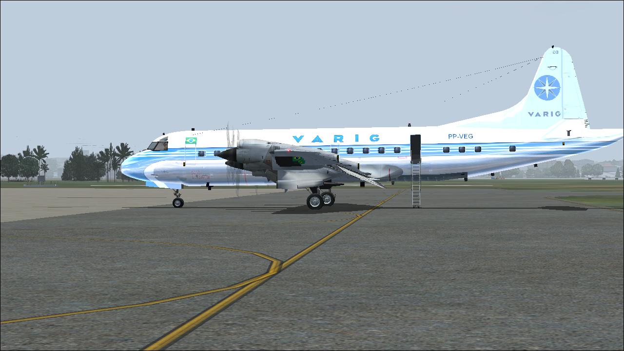 FS2004 - Lockheed Electra L-188 VARIG PP-VEG