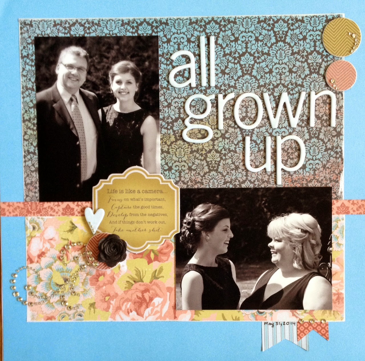 Paper Goodness: Creating from the Heart: Scrapbook Pages