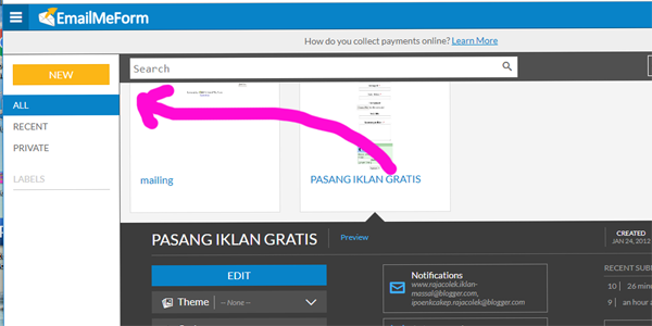 langkah mudah membuat website iklan baris gratis di blogspot