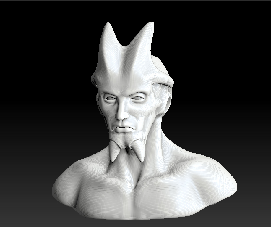 Joshua's Art: demon head 2