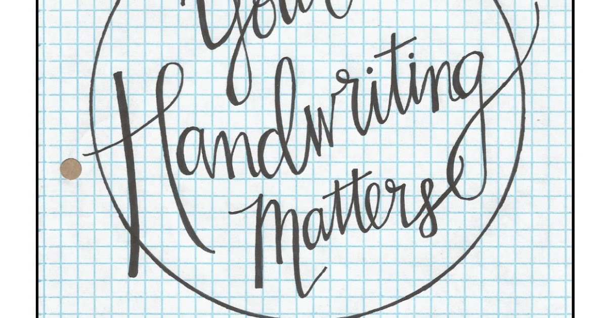 Look to Him and be Radiant: Your Handwriting Matters