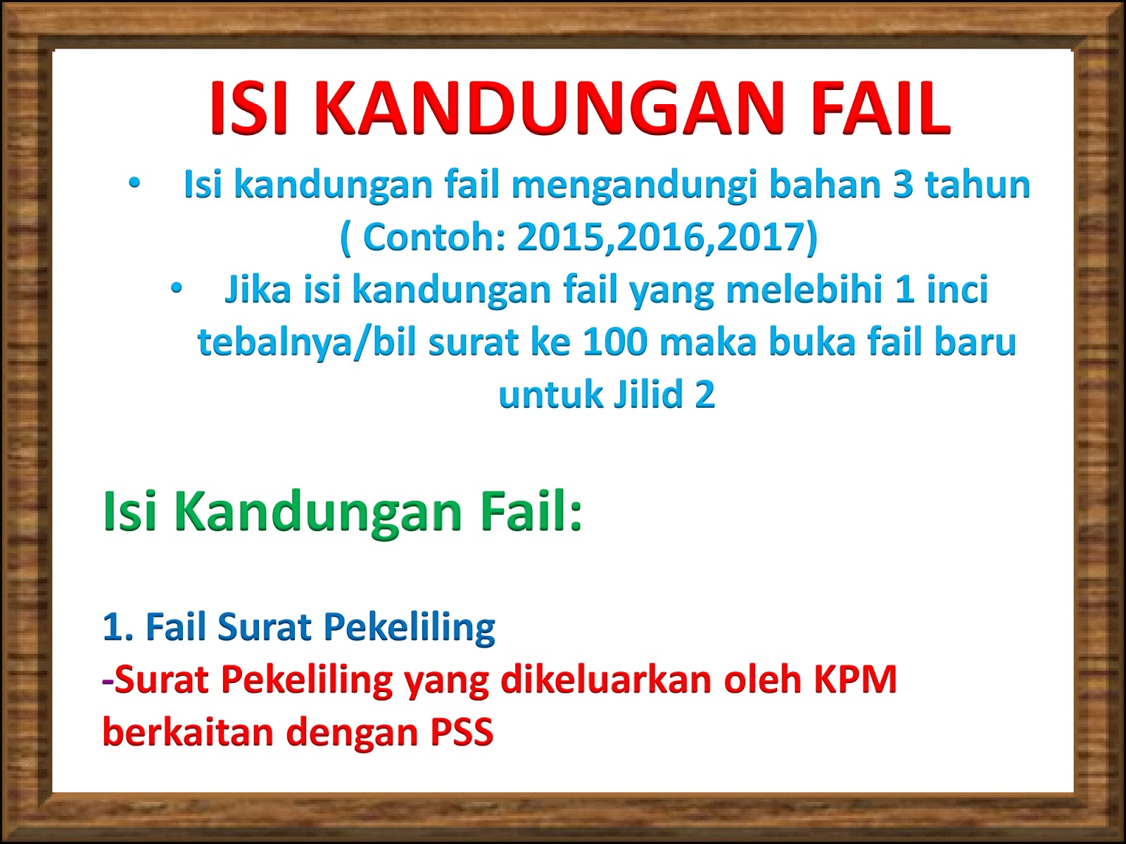 Pusat Sumber STARS: PENGURUSAN FAIL